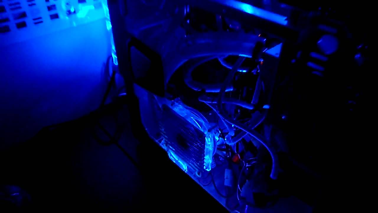 Blue Liquid Cooled Computer System - YouTube