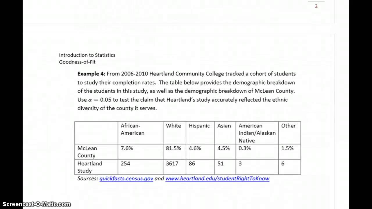 Statistics Goodness-of-Fit Part 1 - The GoF Test - YouTube
