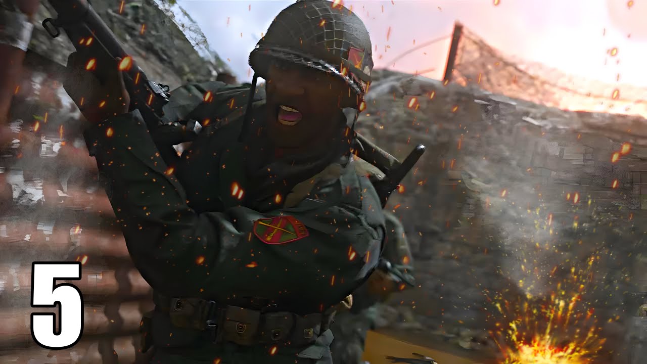 CALL OF DUTY WWII WALKTHROUGH GAMEPLAY PART 5 - ROUSSEAU (FULL GAME ...