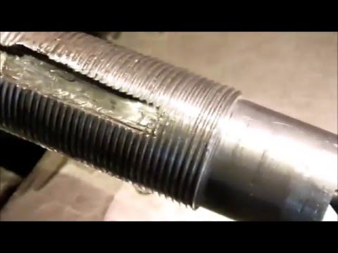 Восстановление резьбы на валу - YouTube