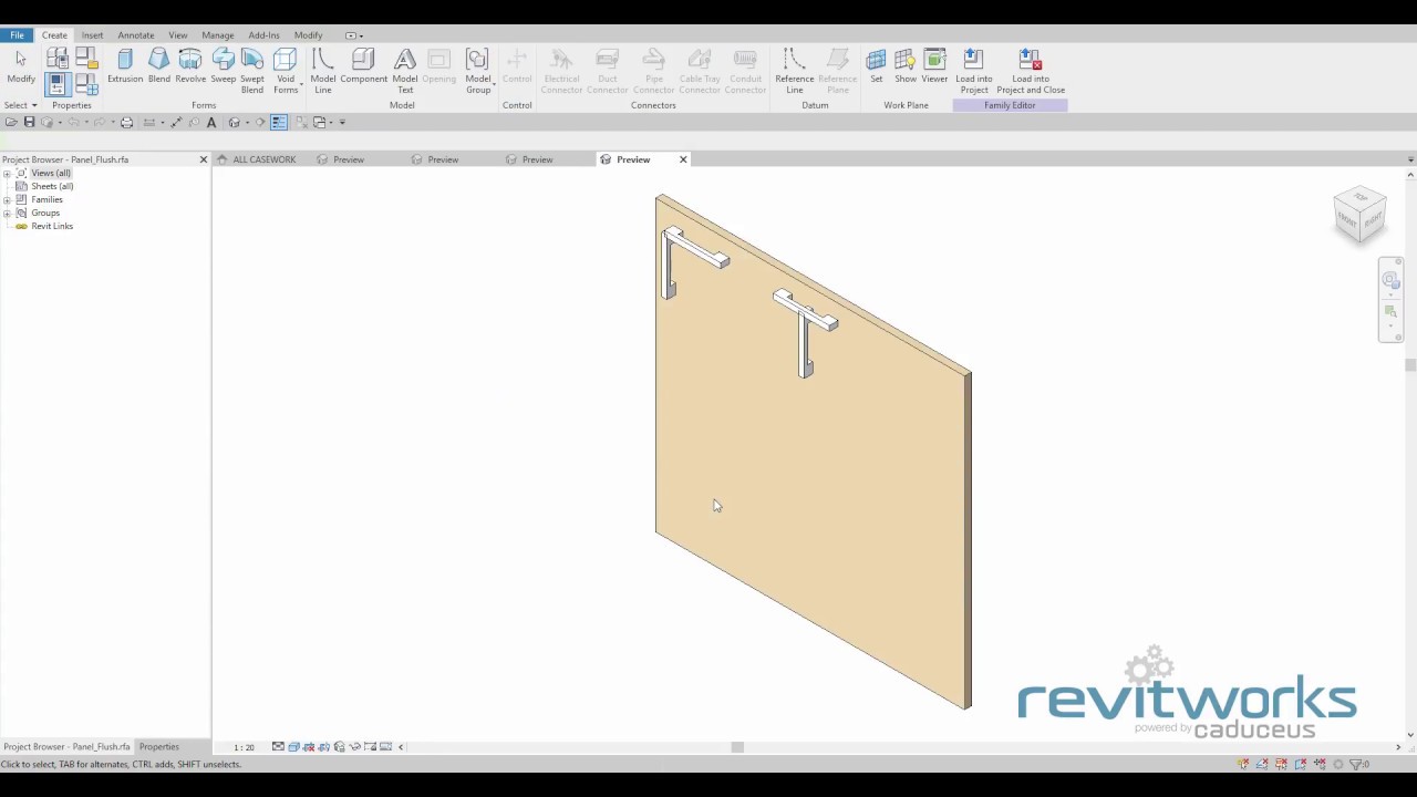 RevitWorks Casework - Getting Started 5 - Swapping components - YouTube