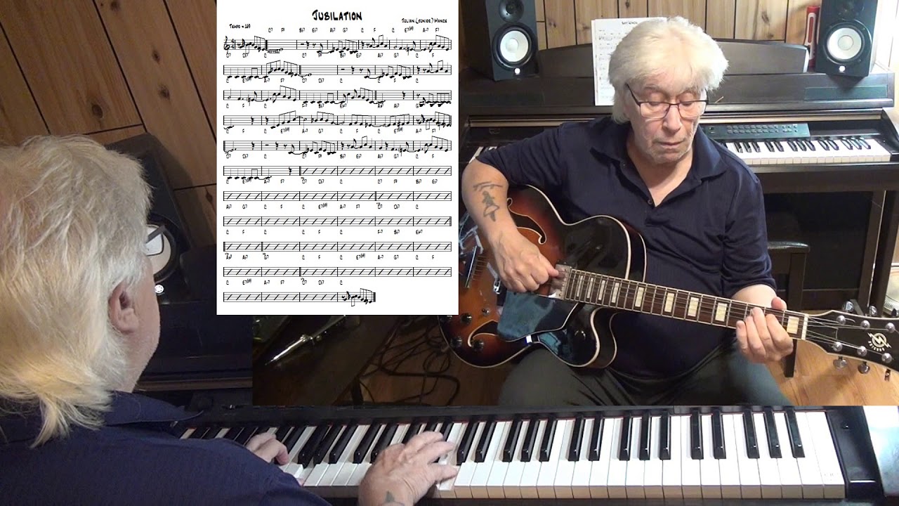 Jubilation - Jazz guitar & piano cover ( Julian ( senior) Mance ) - YouTube
