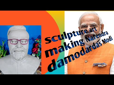 India Prime Minister Narendra Damodar Das Modi sculpture art making ...