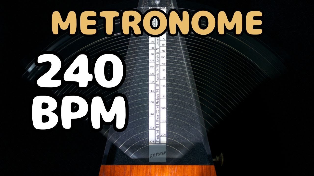 240 BPM - Metronome - YouTube