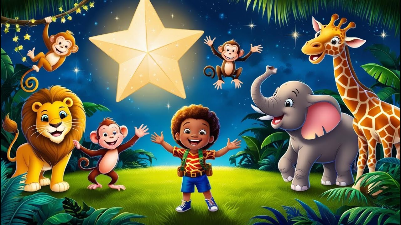 Twinkle Twinkle but with LIONS & ELEPHANTS! 🦁🎶 Fun Kids Song! | Magical ...