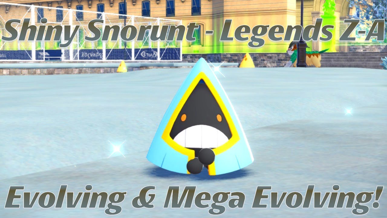 Shiny Snorunt + NEW Mega Evolution! - Pokemon Legends Z-A - YouTube