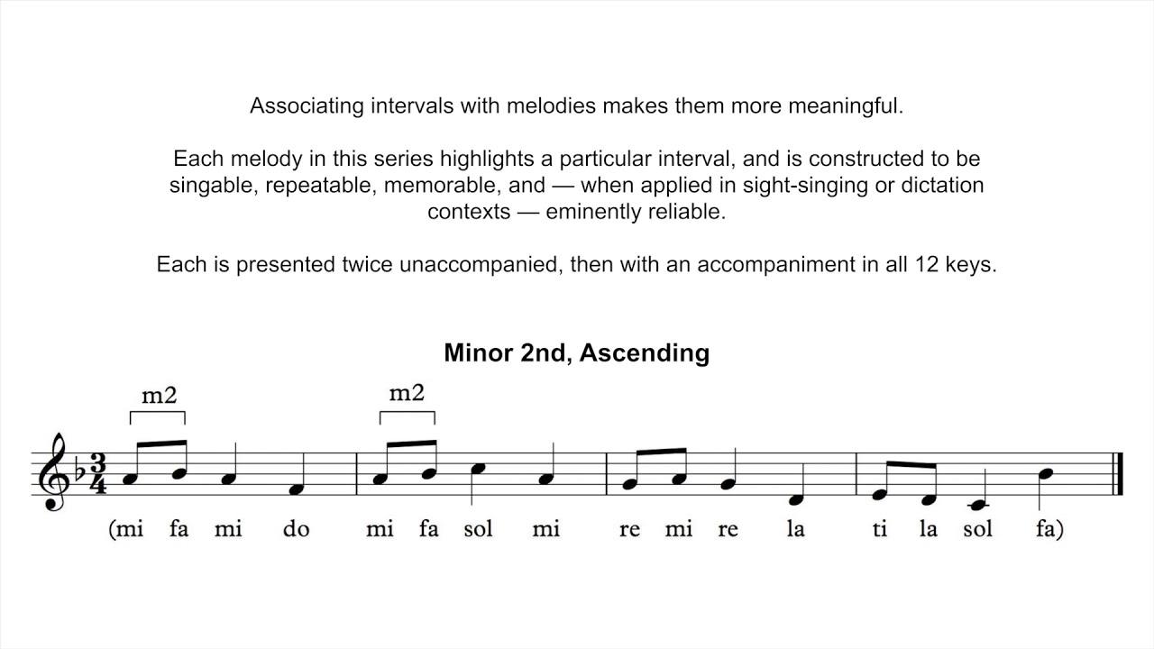 Interval Mnemonic: Minor 2nd Ascending - YouTube