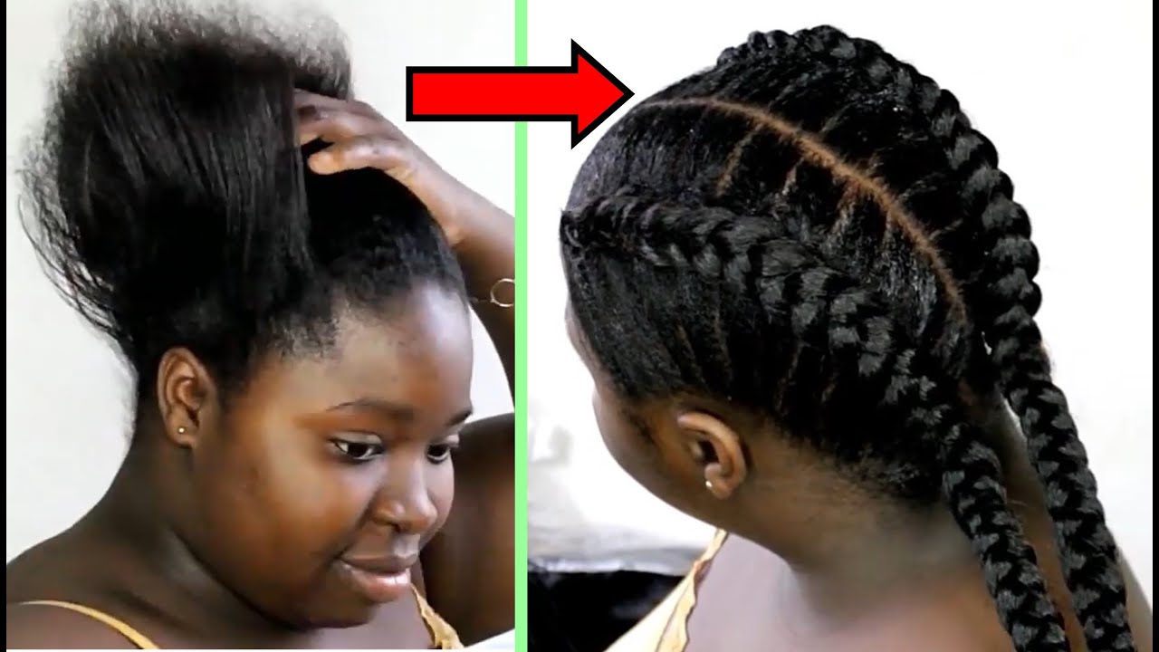TRENZAS de BOXEADORA | Peinado CABELLO RIZADO con Extensiones Paso a ...