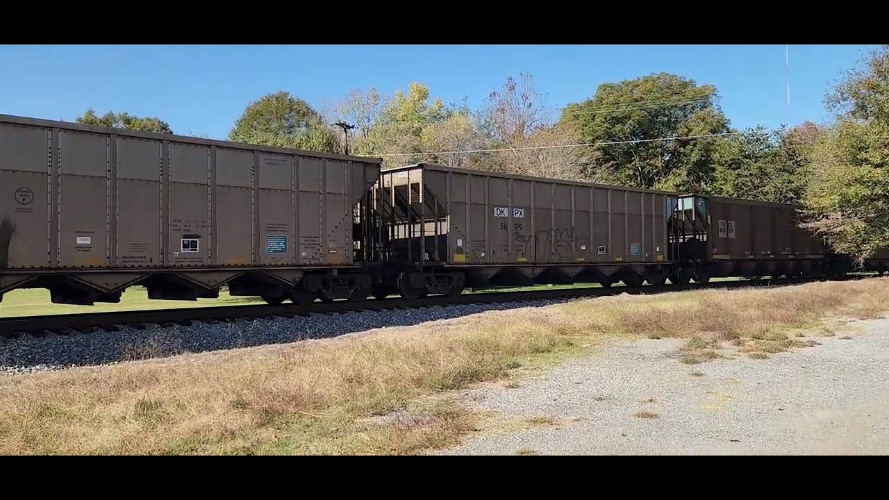 Union Pacific Pulling Coal Train Through Alexis NC - YouTube