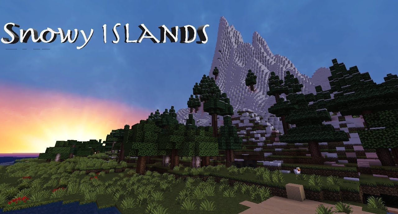 Minecraft - Worldpainter Tutorial: Snowy Islands + DOWNLOAD - YouTube