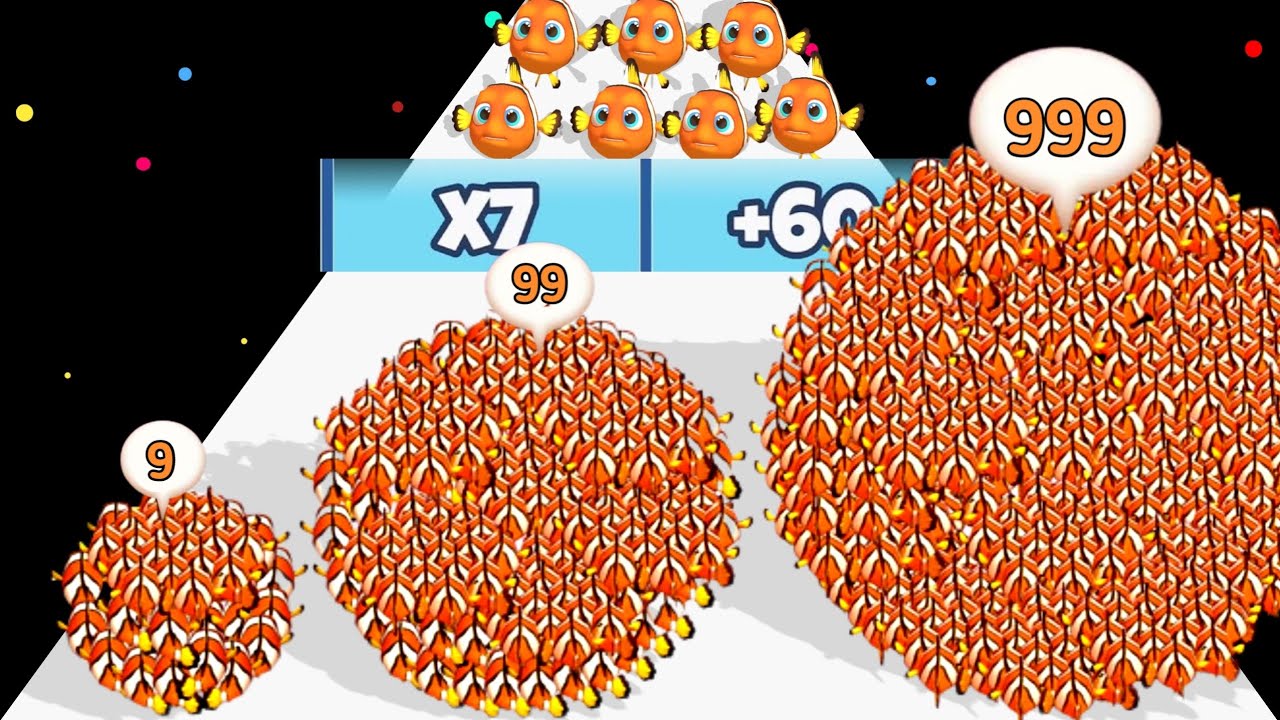 FISH RUN 3D: Count Master, Level Up Fish Max Level Gameplay # ...