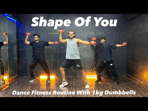 Shape Of You | Dance Fitness Routine with 1kg Dumbbells  #ajdancefit #newseries