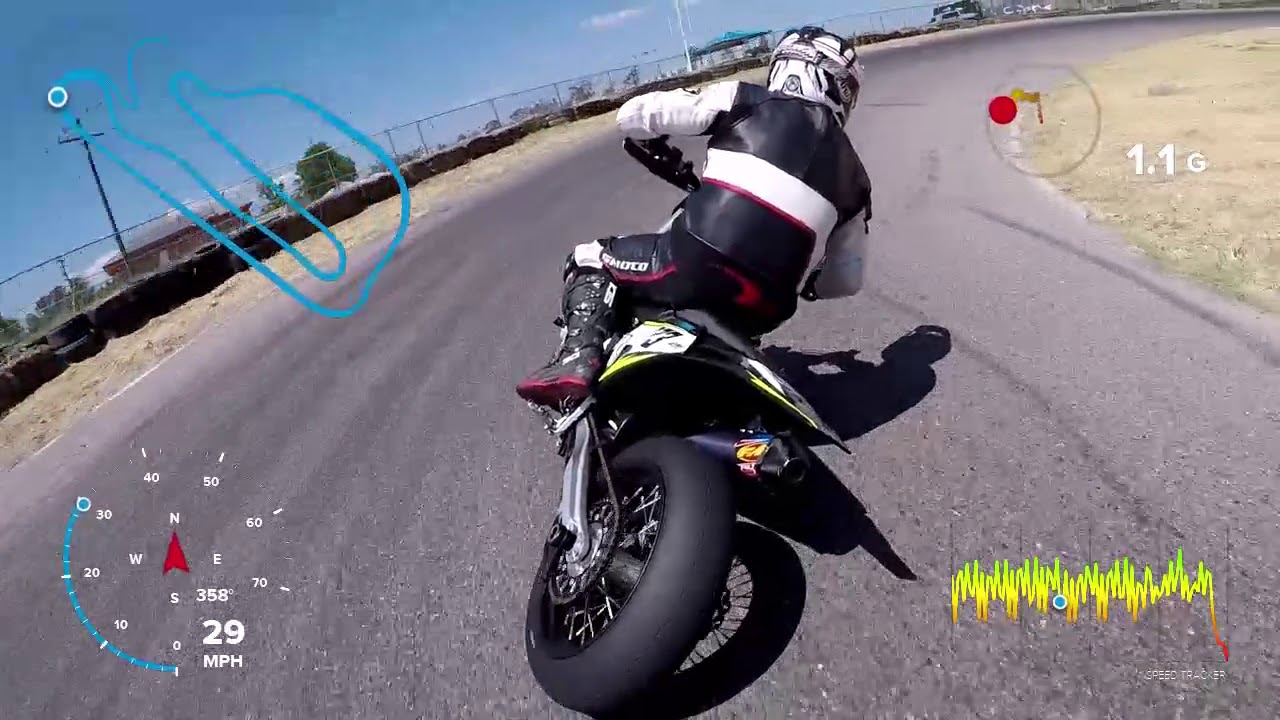 KLX110 mini motard around Adams Motorsports Park - YouTube