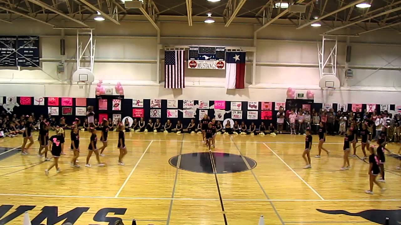 SVMS PINK OUT PEP RALLY ROUTINE - YouTube
