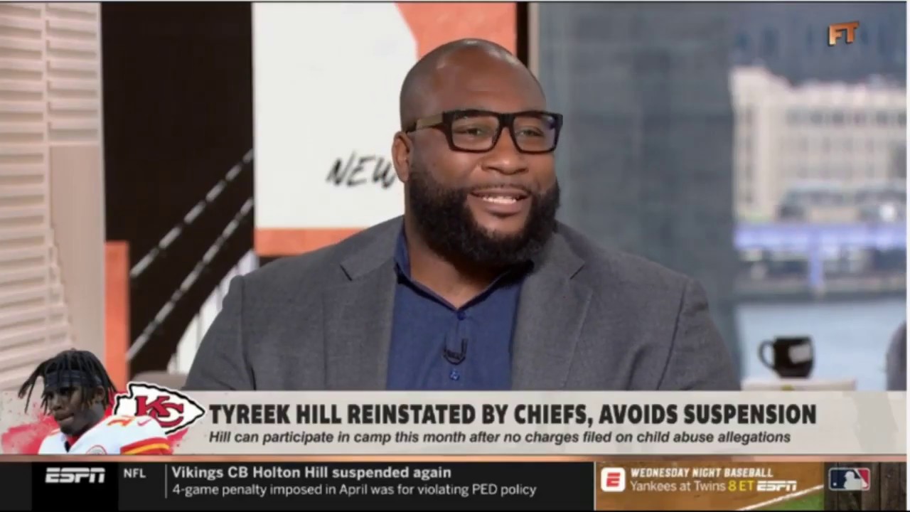 Marcus Spears reacts to Chiefs ready to welcome HILL to camp after of ...