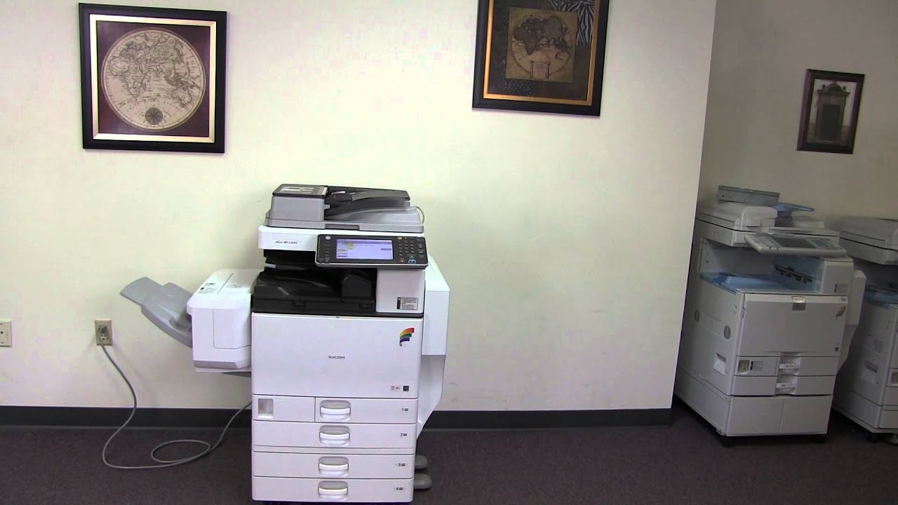 Ricoh MP C3002 122K 121K - YouTube