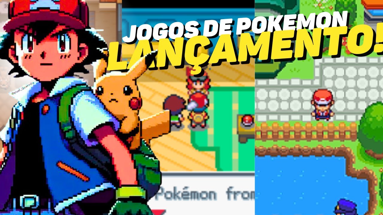 (NOVOS!) TOP 3 - Jogos de POKÉMON para GBA INCRÍVEIS com / Mega ...