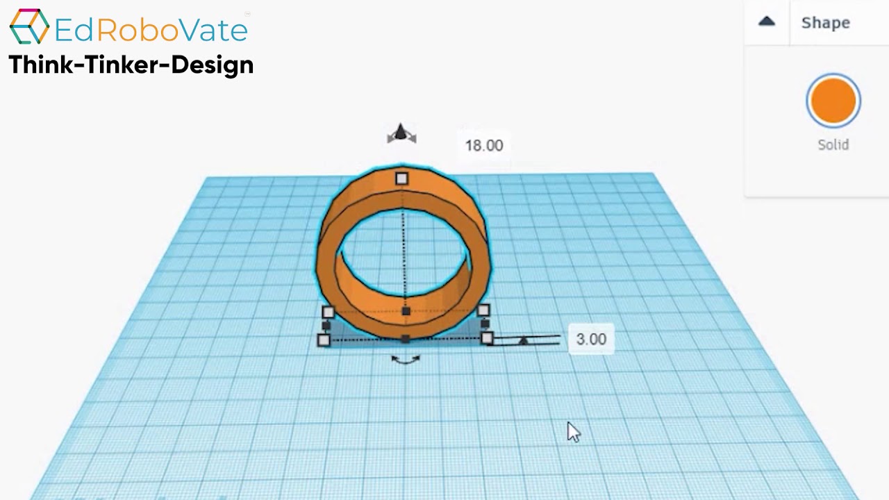 Tinkercad 3D Finger Ring - YouTube