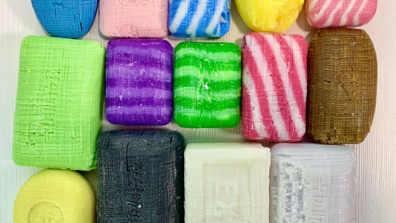 ASMR SOAP CUBES/ Soap carving/ Satisfying video/ Relax sound/ Cutting ...