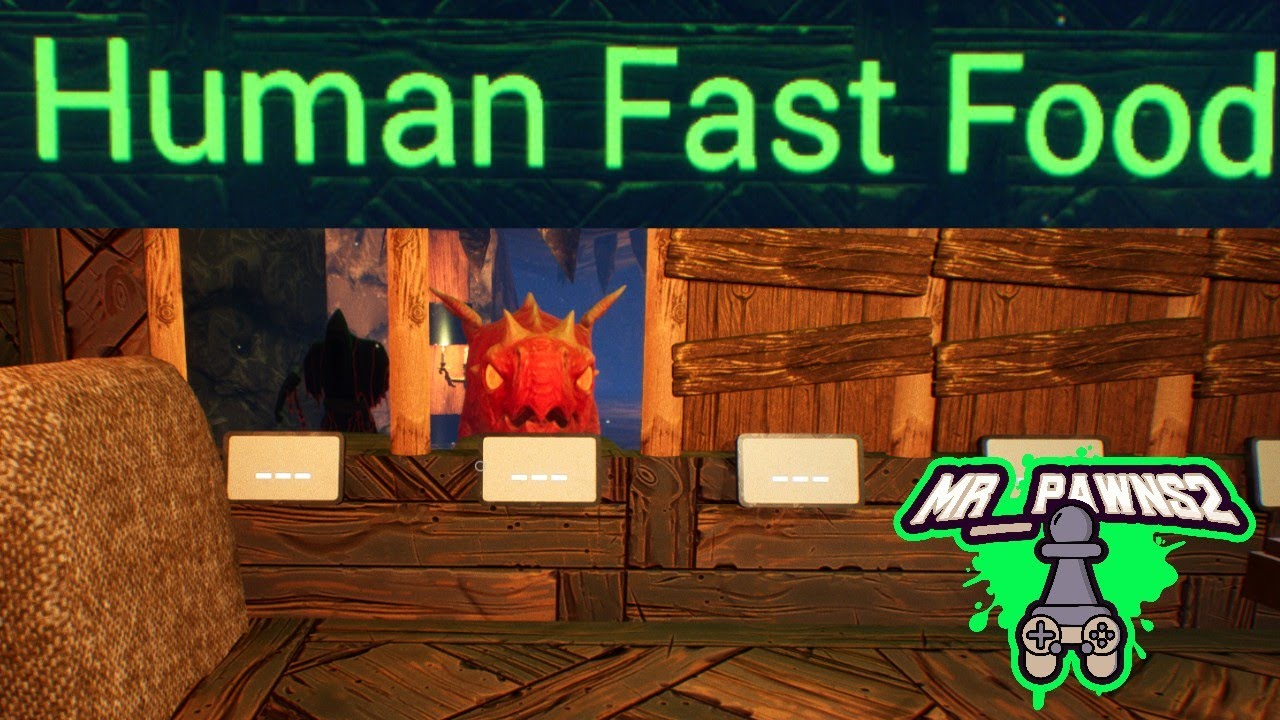 Monster Order Finger Fries & Human Burger- Human Fast Food Demo - YouTube