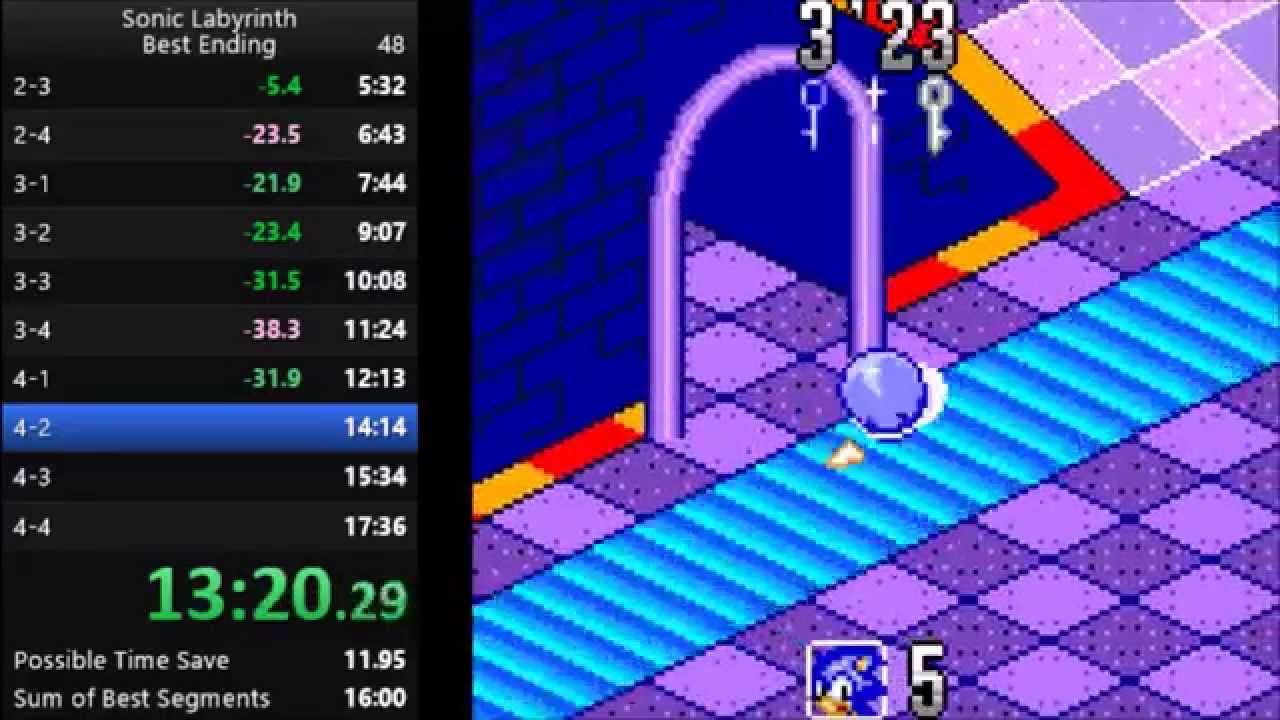 Sonic Labyrinth Best Ending Speedrun in 0:17:01 - YouTube