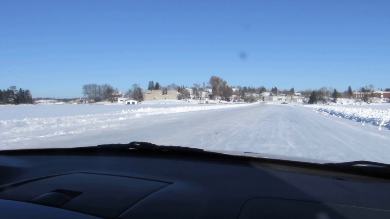 Ice Road, Kenora, Ontario - YouTube