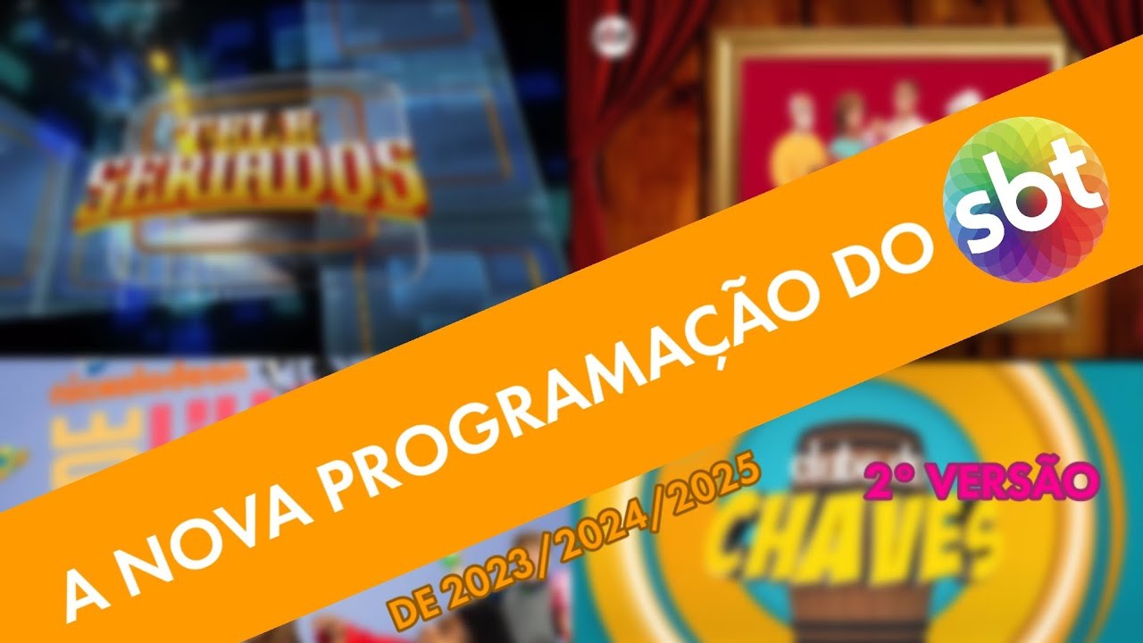 A Nova Programação Do Sbt (2023/2024/2025) 2° Versão "SIMULAÇÃO" - YouTube
