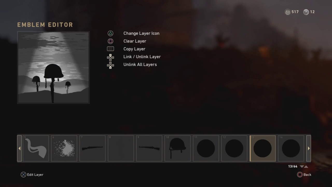 COD WW2 EMBLEM CREATOR | BATTLEFIELD GRAVE - YouTube