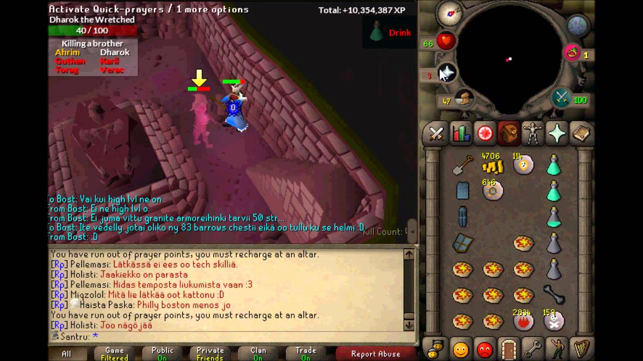 OSRS Ironman barrows trip | 6 chests | w loot - YouTube