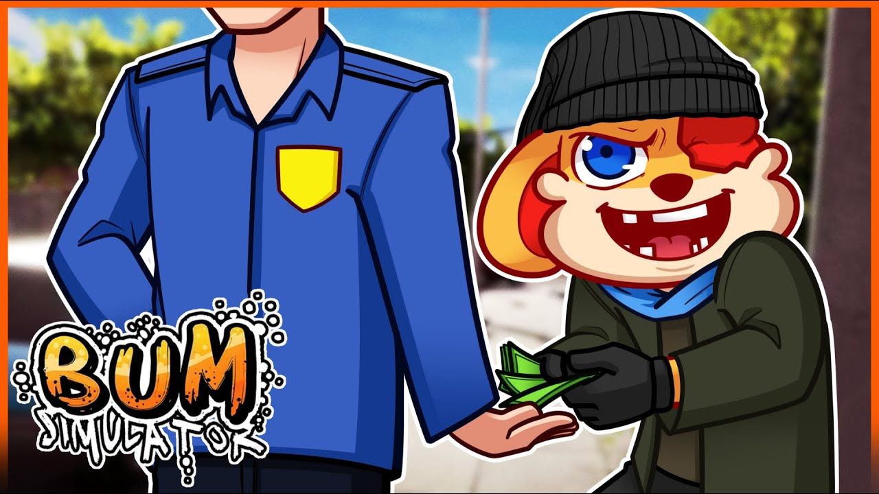 WORKING WITH THE POLICE... [BUM SIMULATOR] EP.2 - YouTube