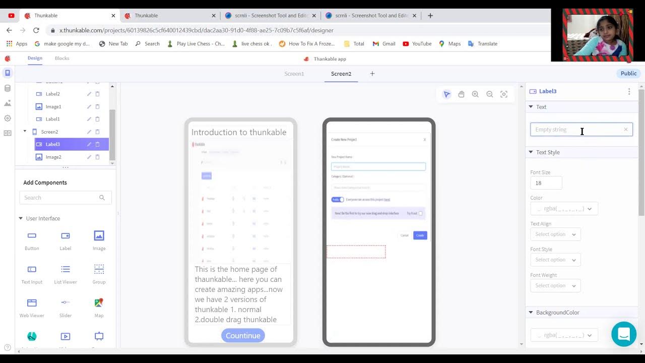 Drag and drop thunkable #thunkable #Coding with Hansikaa - YouTube