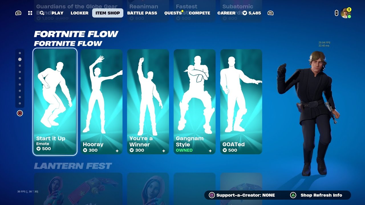 Fortnite Flow tab brings some Icon emotes back... - YouTube
