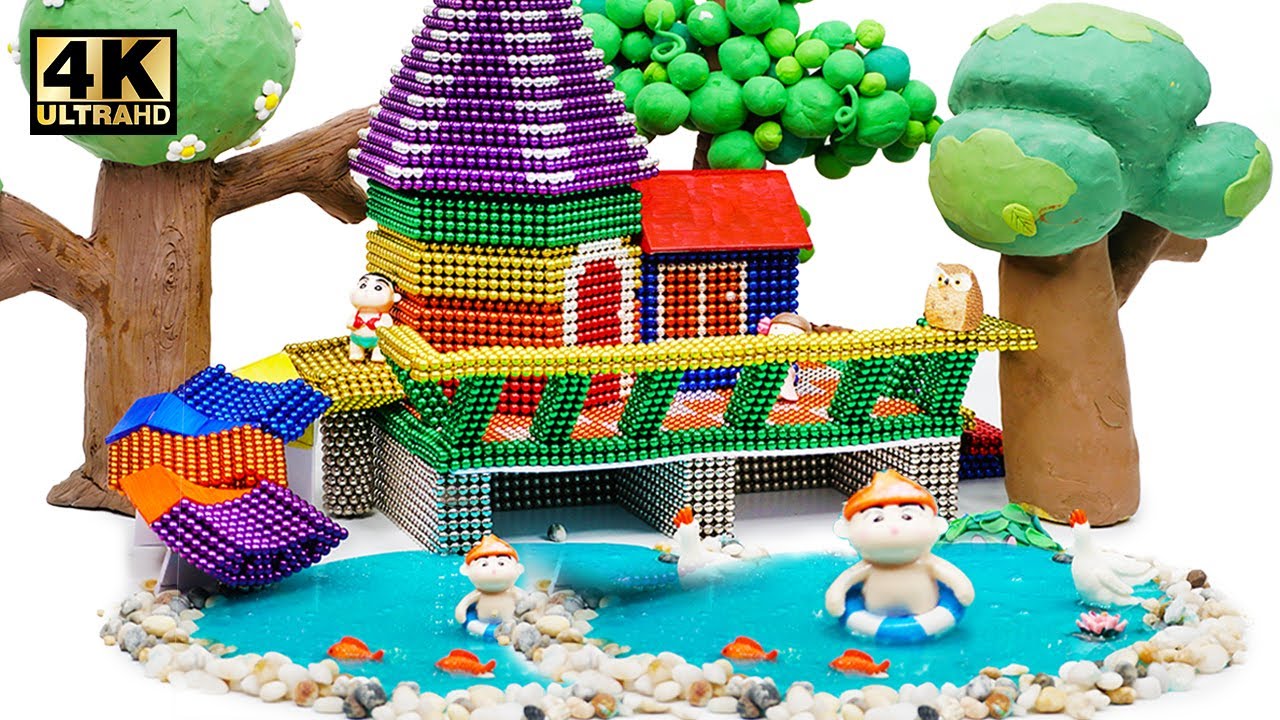 DIY - How To Build Mini Tree House From Magnetic Balls ( Satisfying ...