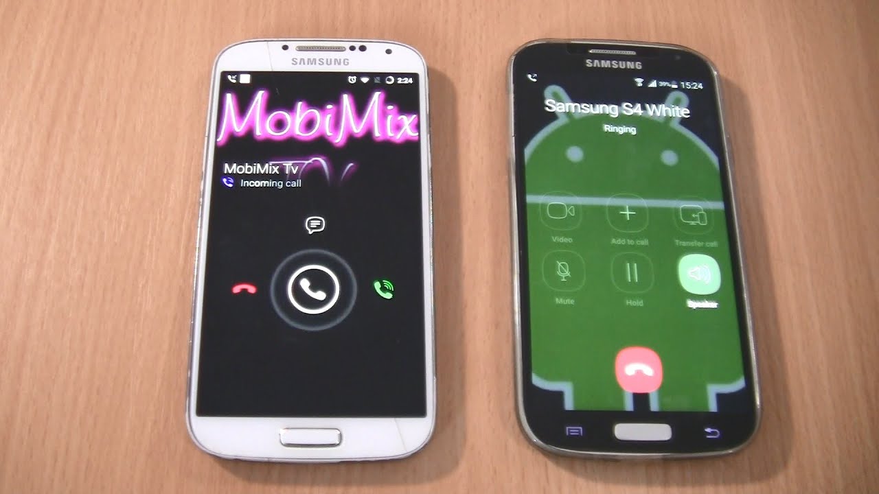 Viber Incoming & Outgoing call at the Same Time 2 Samsung Galaxy S4 ...