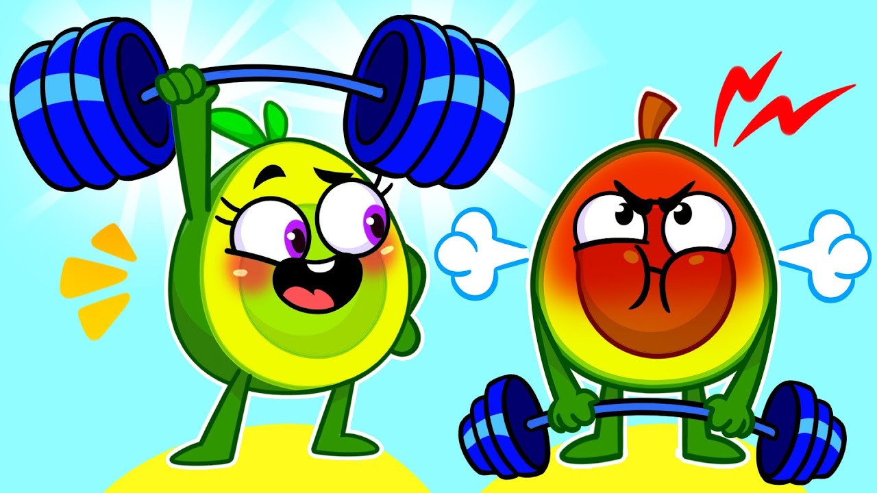Baby Wants To Be Stronger! | Little Avocado First Step + Nursery Rhymes ...