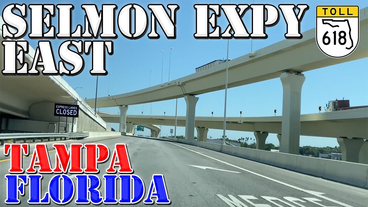 Selmon Expressway East - Tampa - Florida - 4K Highway Drive - YouTube