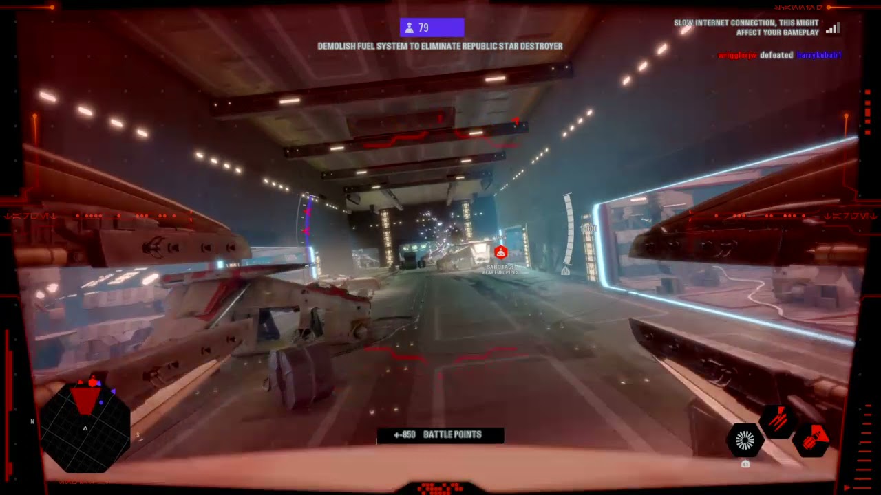 FULL Venator class Star Destroyer hangar run! - YouTube