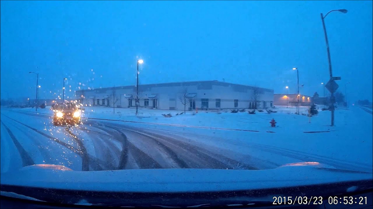 Spring Snow Spin Out In Wisconsin - YouTube