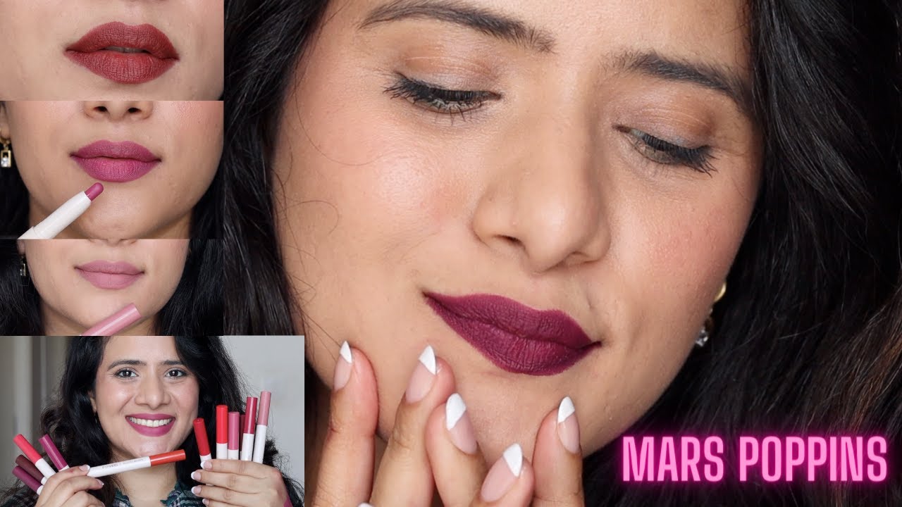 *NEW* MARS POPPINS RETRACTABLE LIP CRAYONS REVIEW AND SWATCHES ...