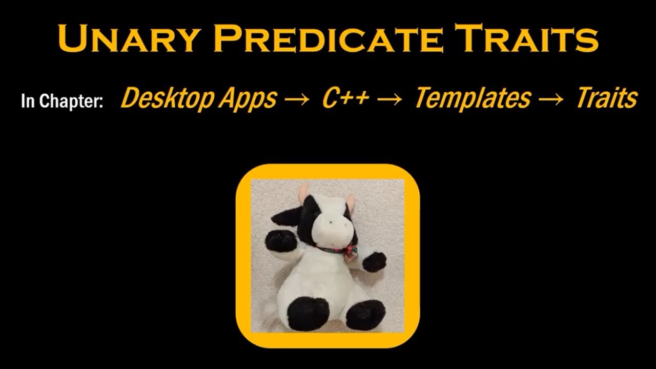 C++: Unary Predicate Traits - YouTube