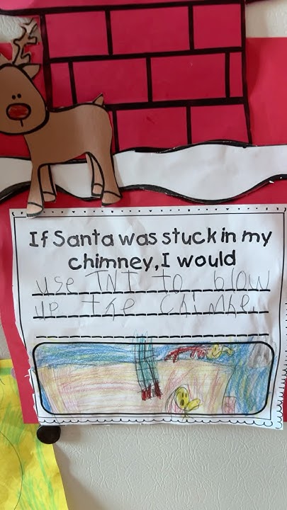 If Santa was stuck in my chimney… 🎅🤣👧 - YouTube