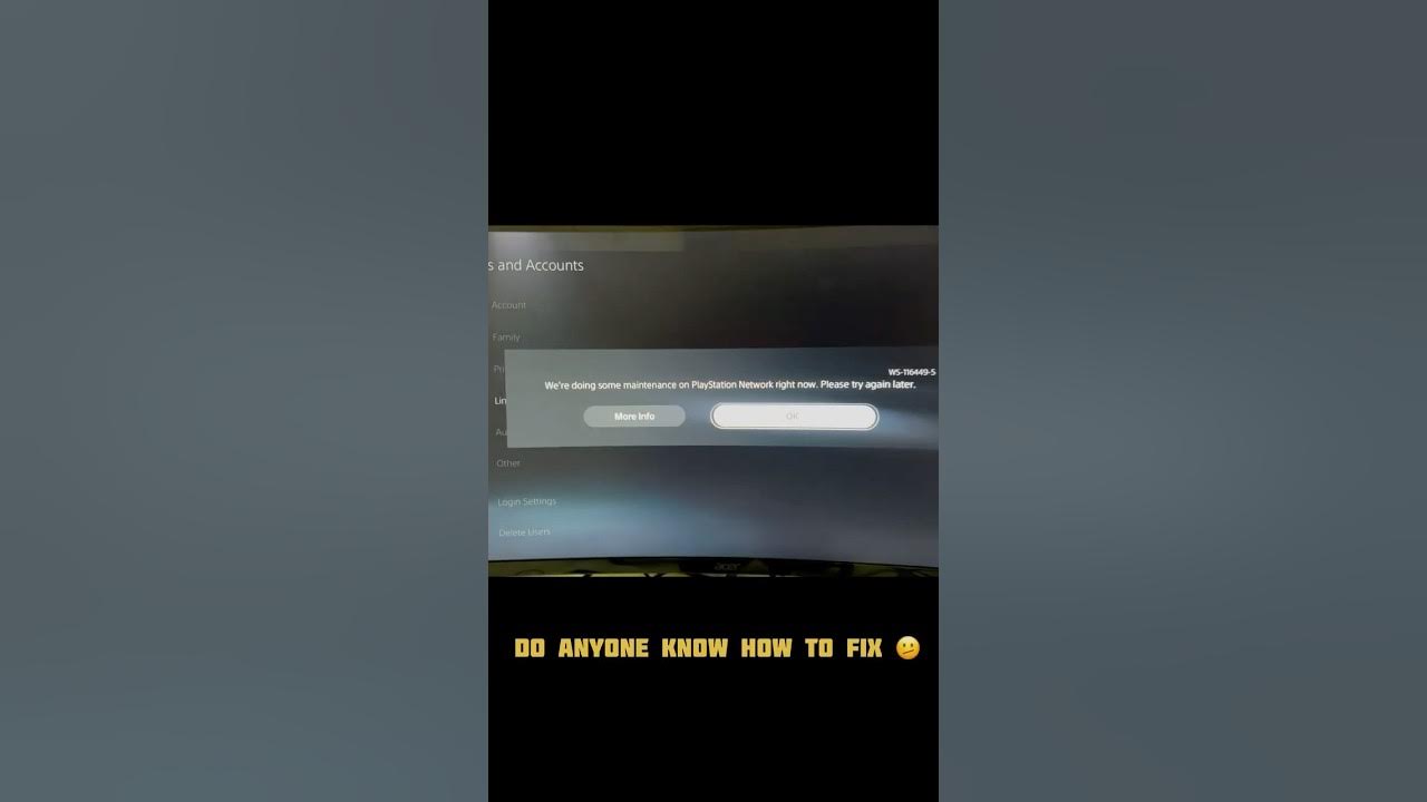 Ps5:Unable to Connect to Playstation Network server or Server Down🤔(How to solve?) #sony #ps5 ...