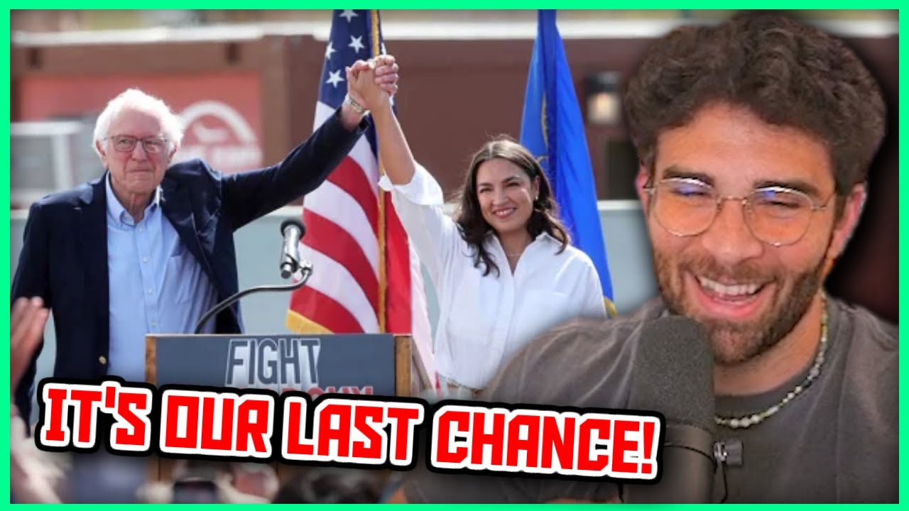 Bernie & AOC are Drawing RECORD Crowds | Hasanabi Reacts - YouTube