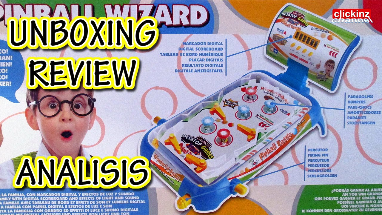 MINI PINBALL MACHINE ELECTRONIC FLIPPER UNBOXING REVIEW Juguete ...