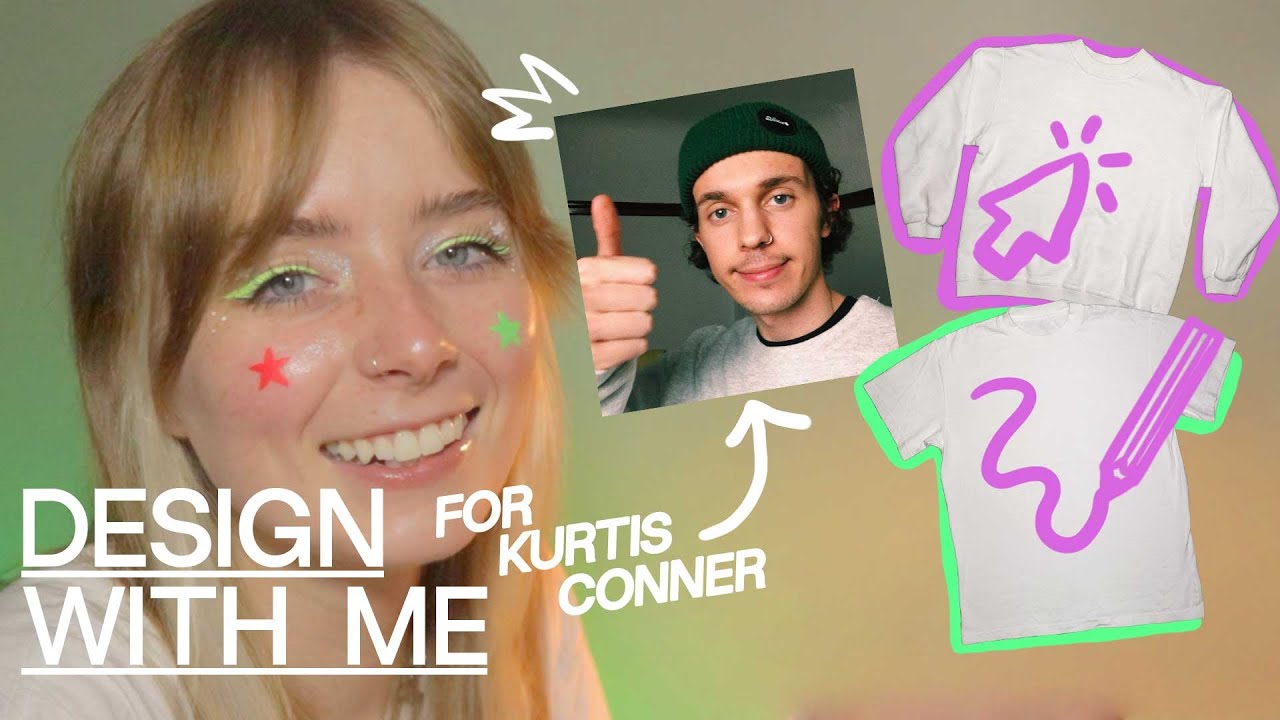 designing REAL merch for kurtis conner! - YouTube