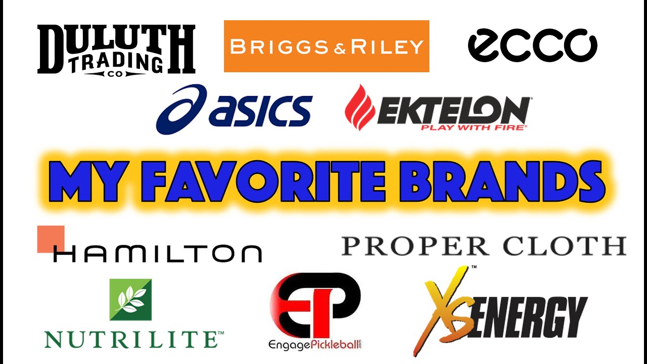 My Favorite Brands - YouTube