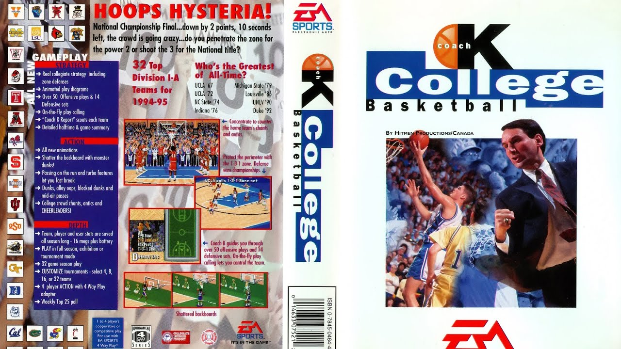Indicação do canal College Basketball - Sega Mega Drive - YouTube