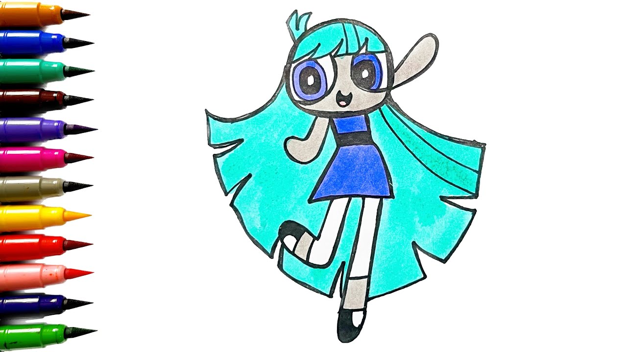 The Powerpuff Girls | Powerpuff Bliss | How to Draw Bliss | Powerpuff ...