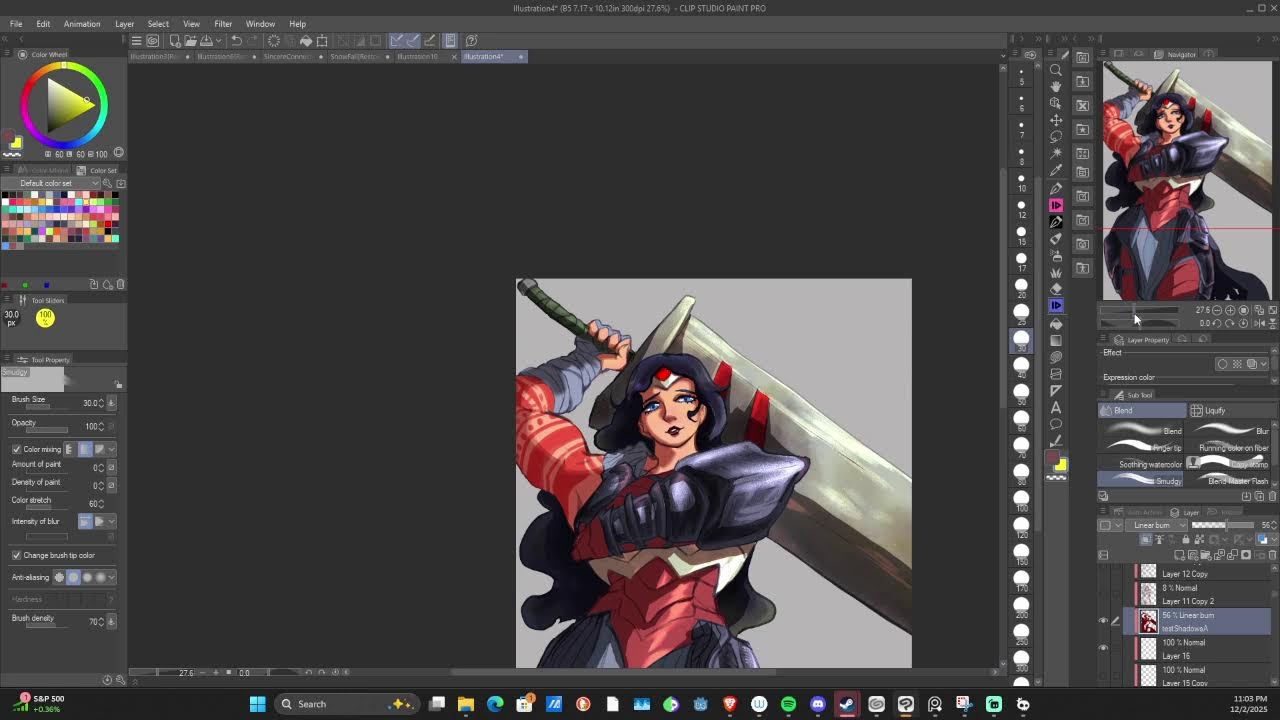 Surprise Absolute Wonder Woman Drawing Stream, Day 5 [No Mic, No ...