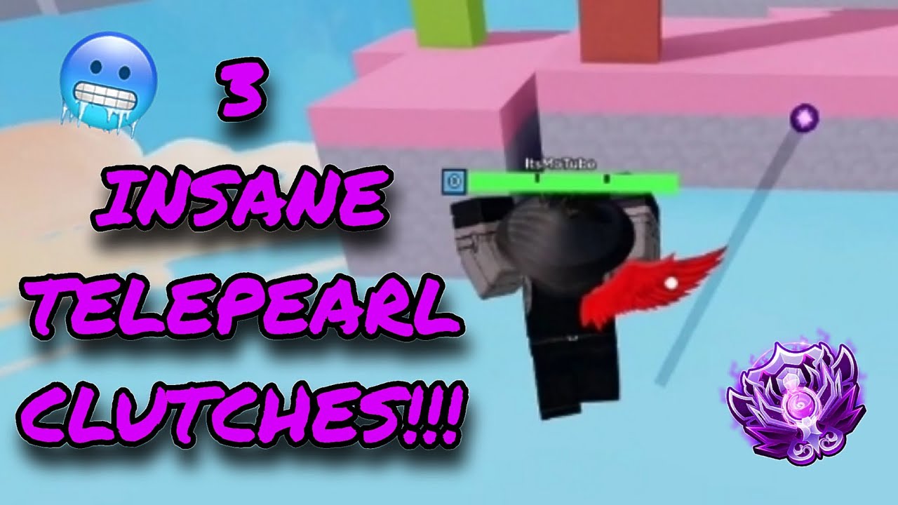 3 INSANE TELEPEARL CLUTCHES on Mobile!! 🥶 🔥 (Roblox Bedwars) - YouTube